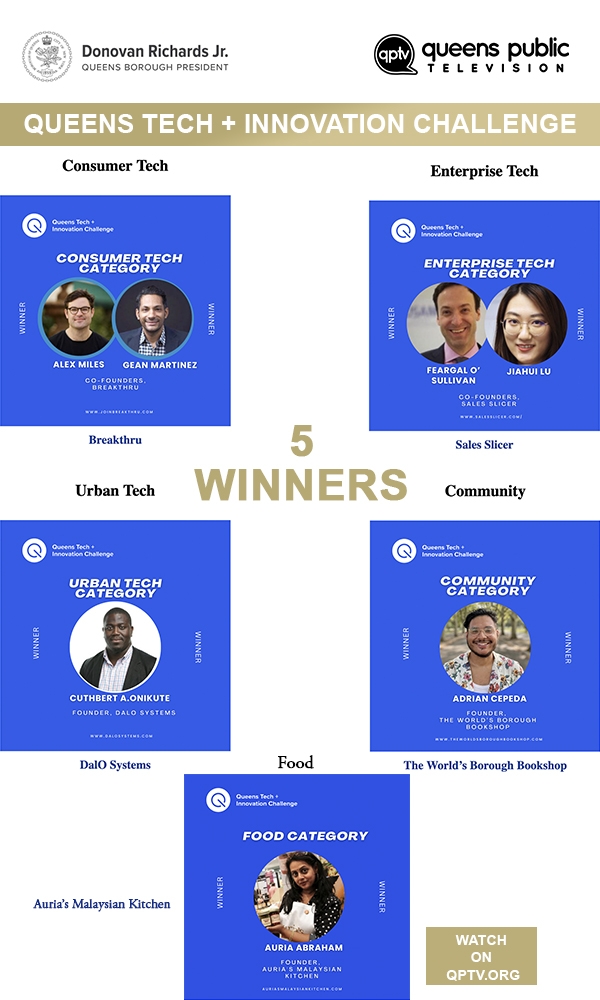 2023 Queens Tech + Innovation Challenge: The 5 Winners | Queens Public Television